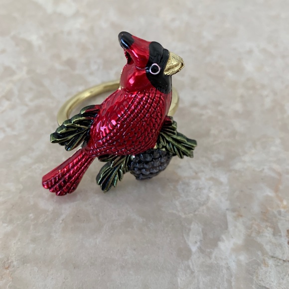 Lenox | Dining | Lenox Christmas Cardinal Napkin Rings Set Of 4 | Poshmark